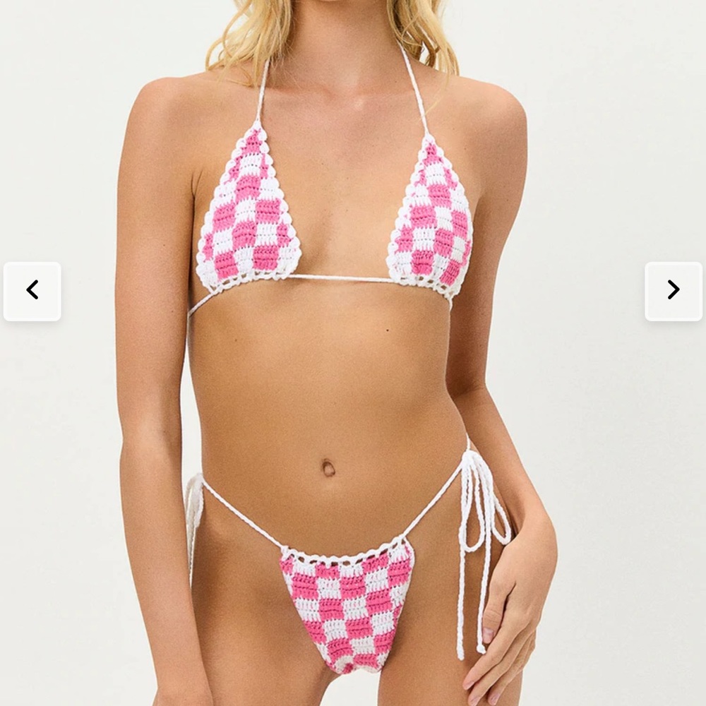 Frankies Bikinis Crochet Swim Set - Gem